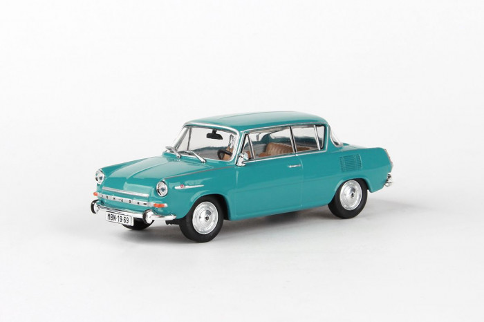 Abrex 1:43 Škoda 1100MBX (1969) – světlá tyrkysová 143ABS-721HA