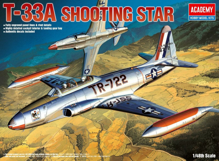 Academy 1:48 Lockheed Martin T-33A Shooting Star 12284