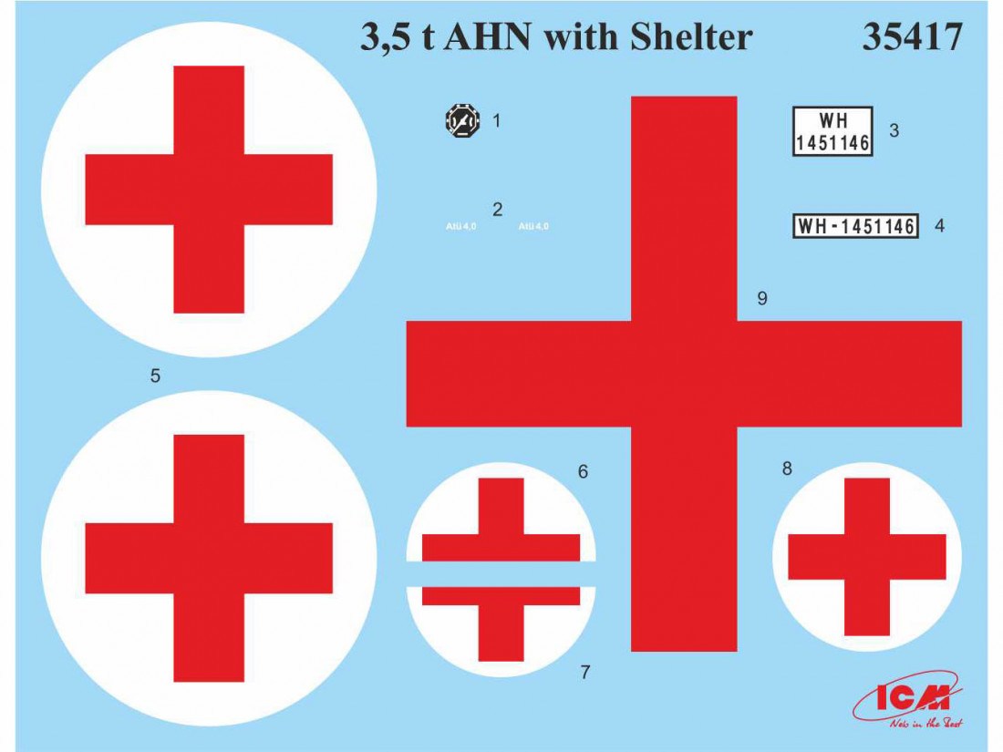 ICM 1:35 Lastkraftwagen 3,5t AHN Ambulance Truck 35417