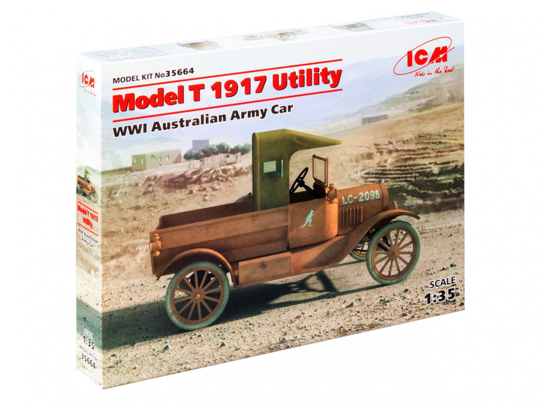 ICM 1:35 Model T 1917 Utility Australian Army Car WWI 35664