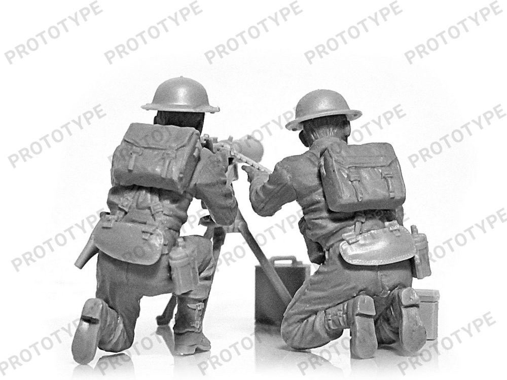 ICM 1:35 British Vickers MG Crew WWII 35646