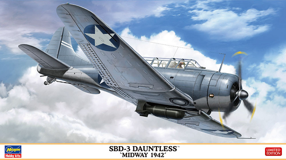 Hasegawa 1:48 Douglas SBD-3 Dauntless ″Midway 1942″ (Limited Edition) 07498