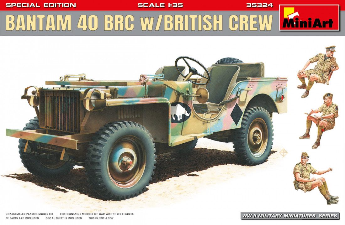 MiniArt 1:35 Bantam 40 BRC with British Crew Special Edition 35324