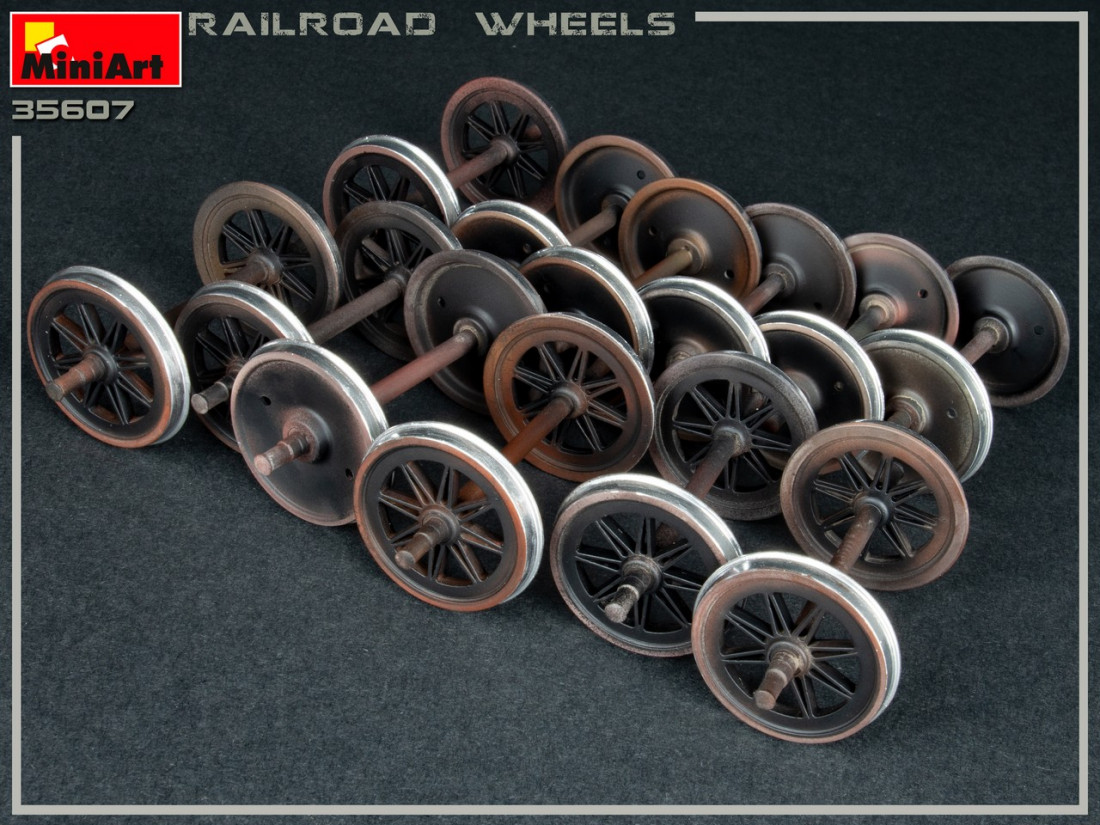 MiniArt 1:35 Railroad Wheels 35607