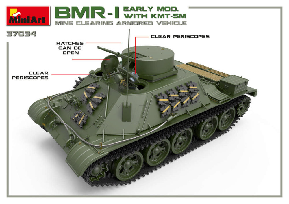 MiniArt 1:35 BMR-1 Early Mod. w/ KMT-5M 37034