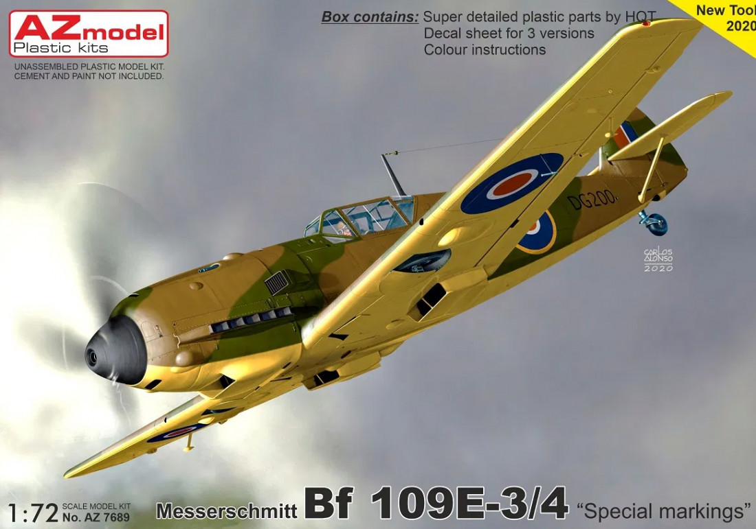AZmodel 1:72 Messerschmitt Bf 109 E-3/E-4 „Special Markings“ AZ7689