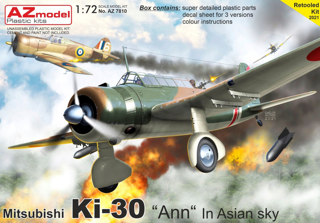 AZmodel 1:72 Mitsubishi Ki-30 Ann „in Asian Sky“ AZ7810