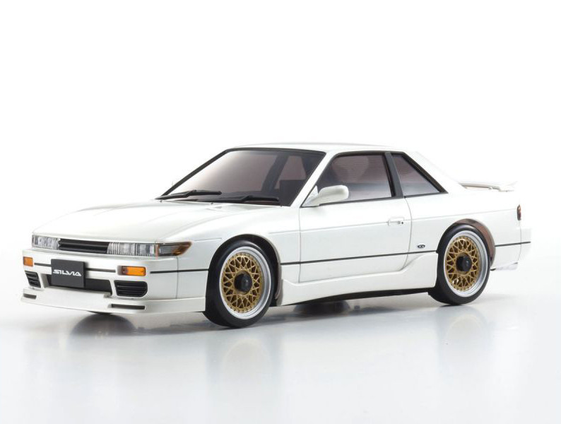 Kyosho Mini-Z AWD Nissan Silvia K’s (S13) w/ Aero Kit Pearl White MZP-455PW