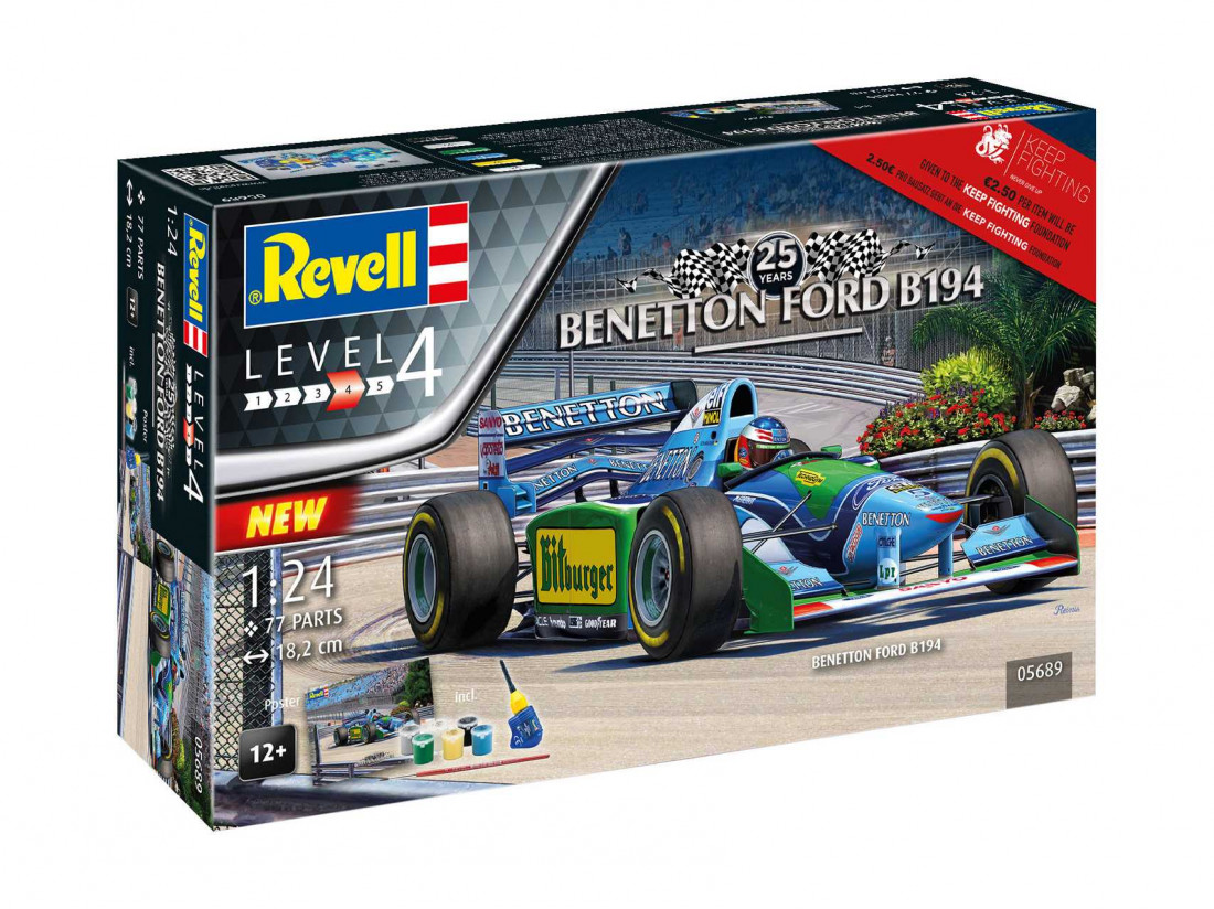 Revell 1:24 Benetton Ford B194, 25th Anniversary Benetton Ford B194 ...