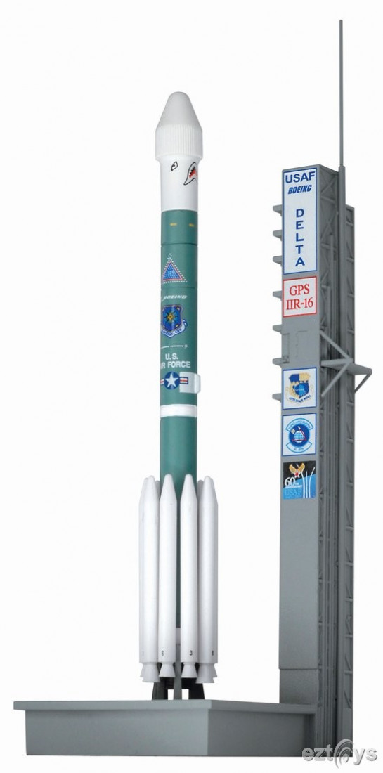 Dragon 1:400 Delta II Rocket, USAF, GPS-IIR-16 DW56334