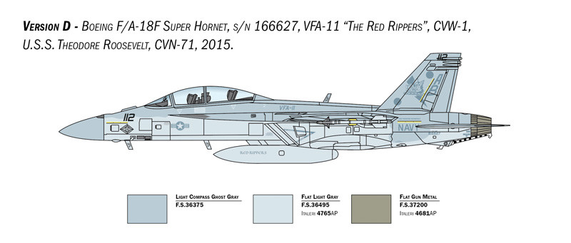 Italeri 1:48 Boeing F/A-18F Super Hornet, U.S. Navy Special Colors 2823