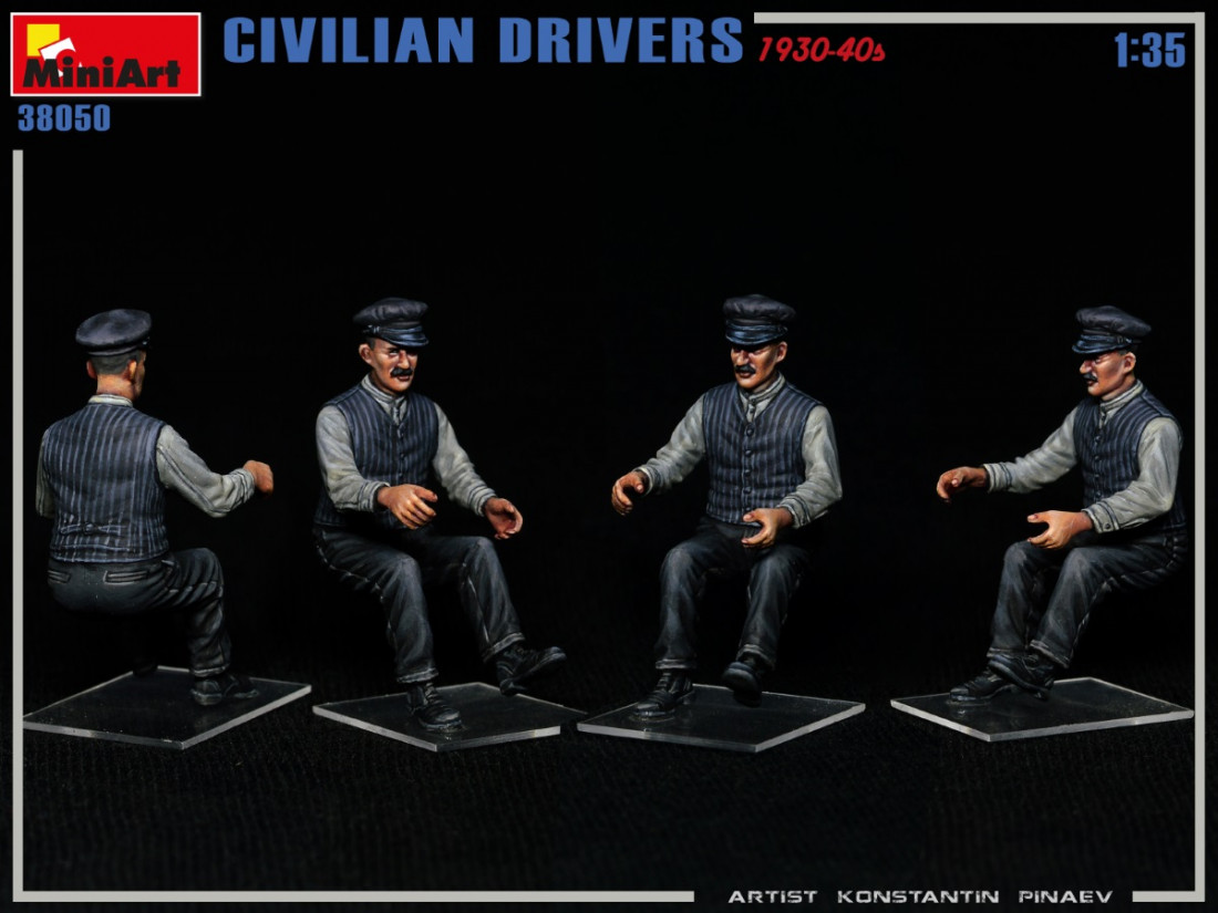 MiniArt 1:35 Civilian Drivers 1930-40's 38050