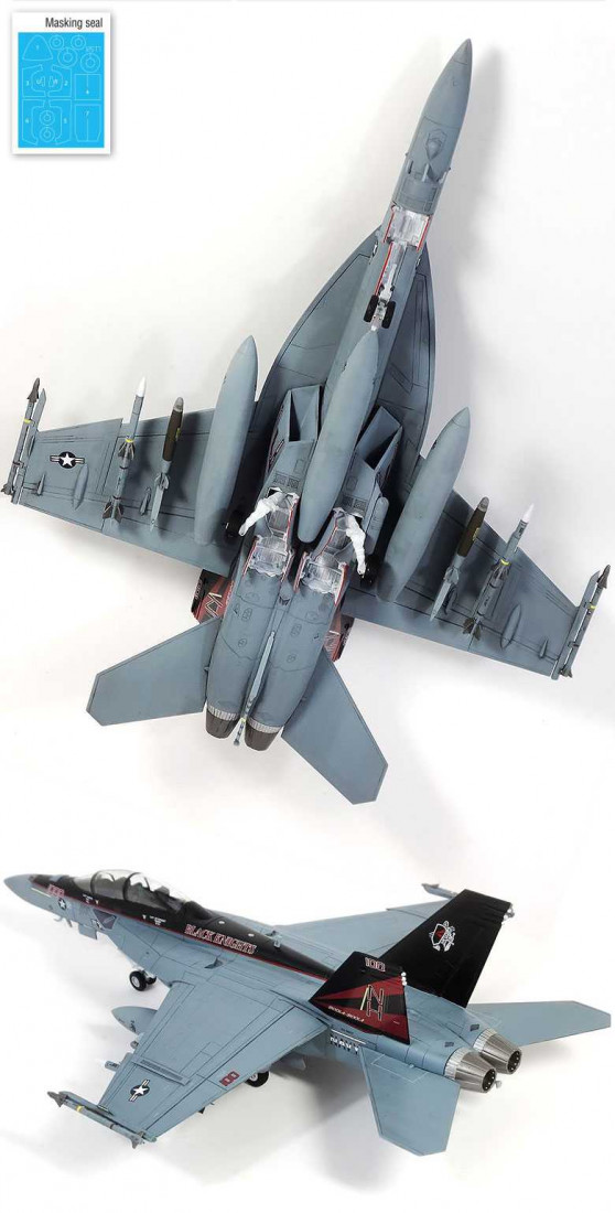 Academy 1:72 Boeing F/A-18F Super Hornet „VFA-154 Black Knight“ 12577