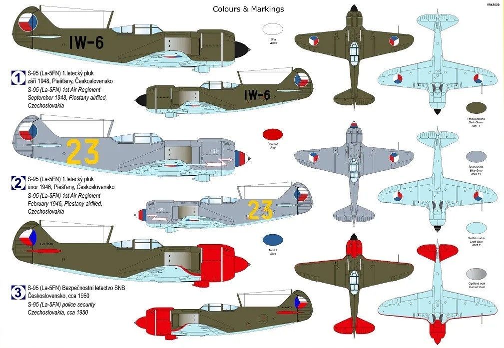Kovozávody Prostějov 1:72 Lavočkin La-5FN „ČSR“ KPM0358