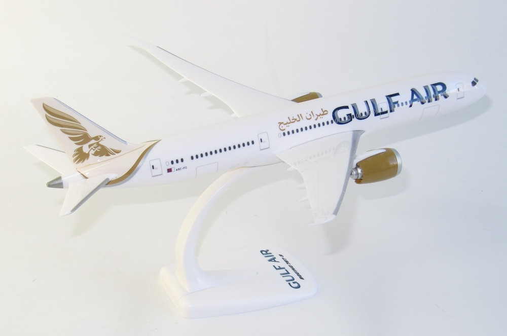 PPC Holland 1:200 Boeing B787-9 Gulf Air ″2018s″ Colors (Snap-Fit ...