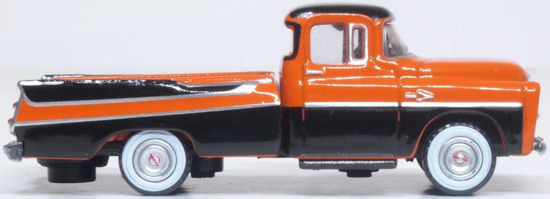 Oxford 1:87 Dodge D100 Pick Up 1957 Omaha Orange and Jewel Black 87DP57004