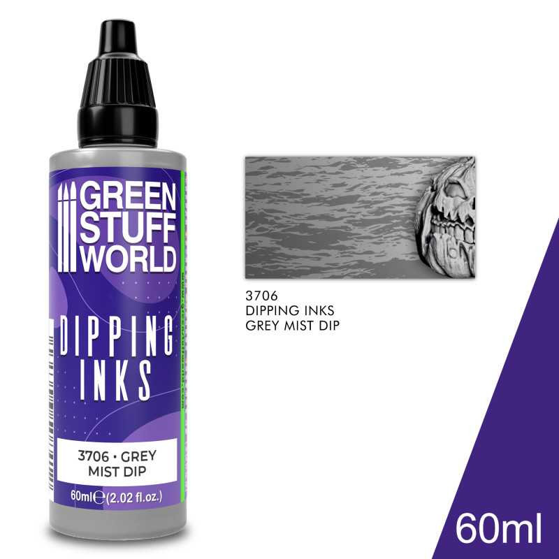Green Stuff World Dipping Inks – Grey Mist Dip (60 ml) GSW8435646510668ES