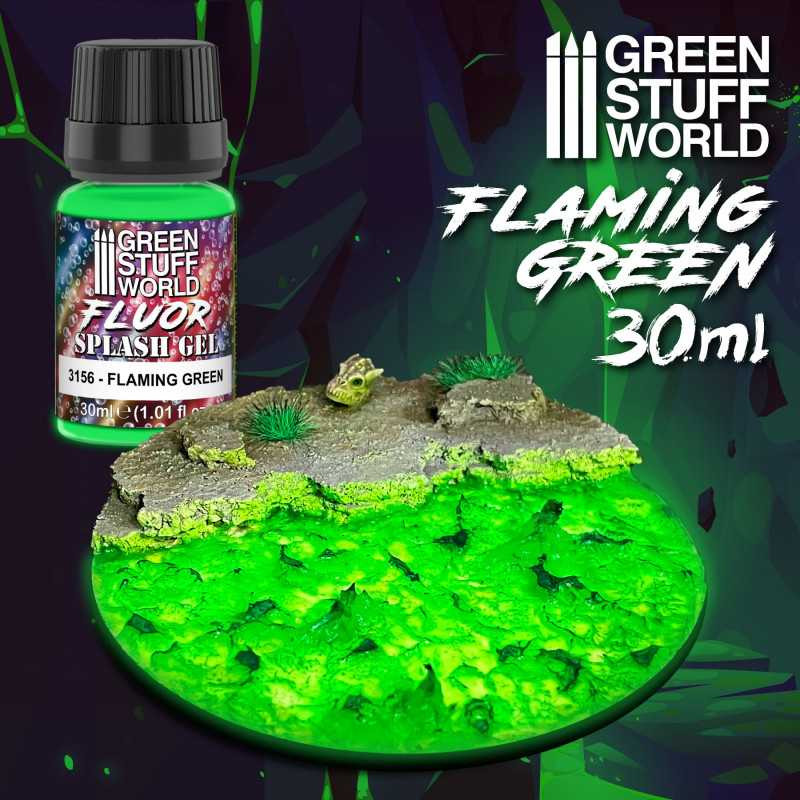 Green Stuff World Splash Gel – Flaming Green (30 ml) GSW8435646505169ES