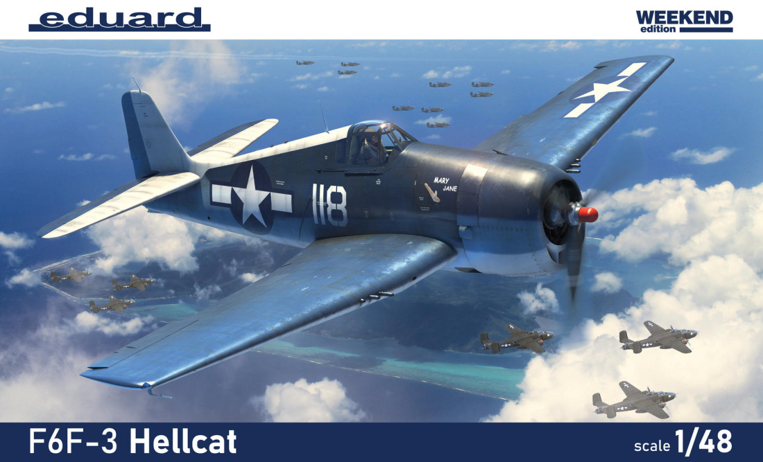 Eduard 1:48 Grumman F6F-3 Hellcat (WEEKEND edition) 84194