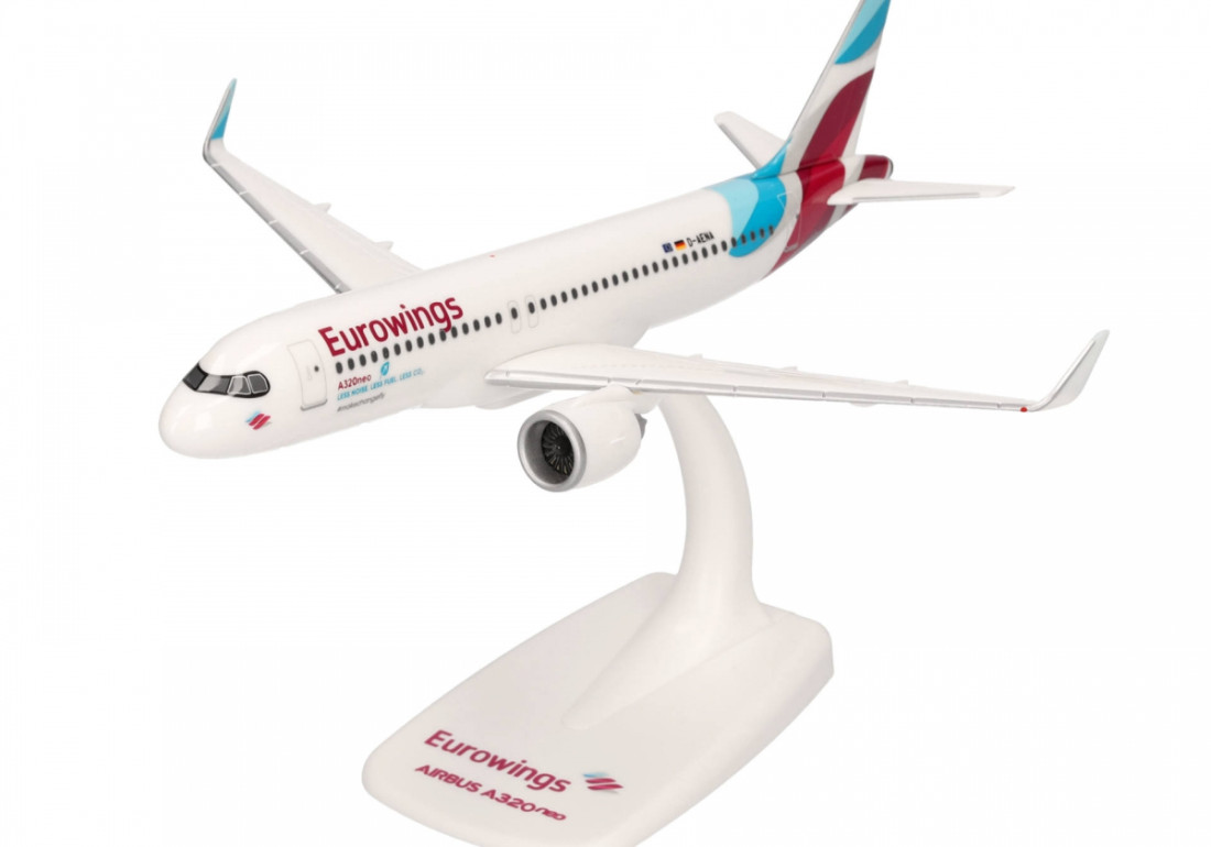 Herpa 1:200 Airbus A320-251N, Eurowings w/ #makechangefly Sticker (Snap ...