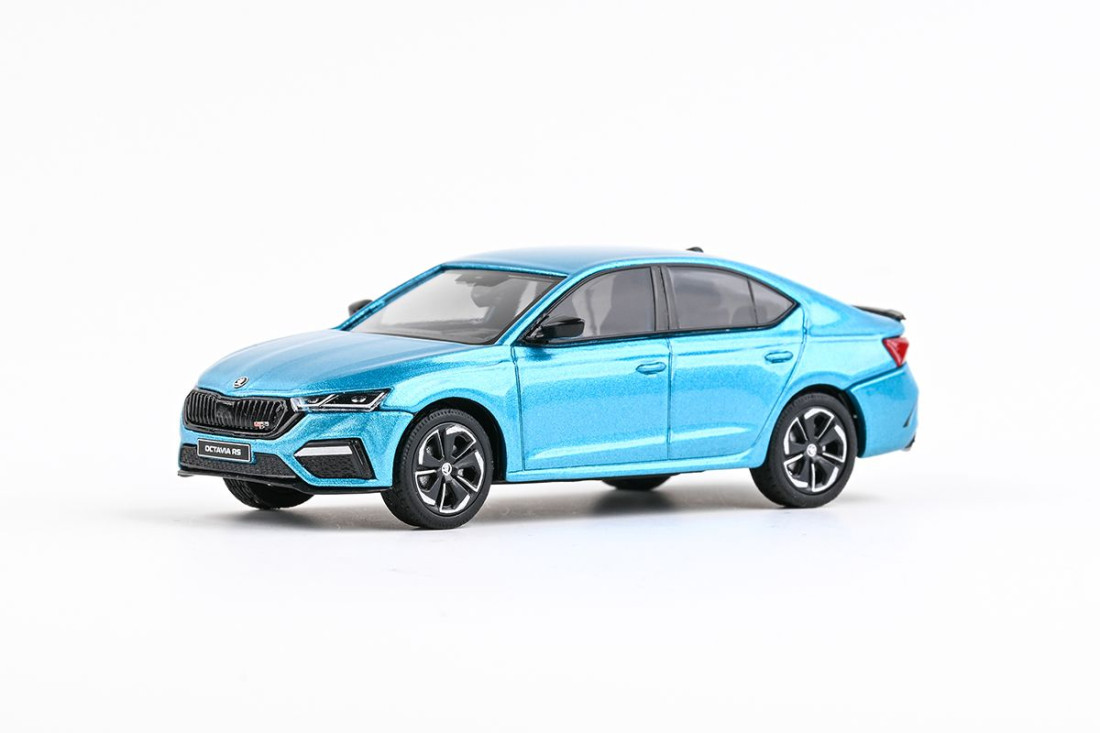 Abrex 1:43 Škoda Octavia IV RS (2020) – modrá Sea metalíza 143ABZ-037MC