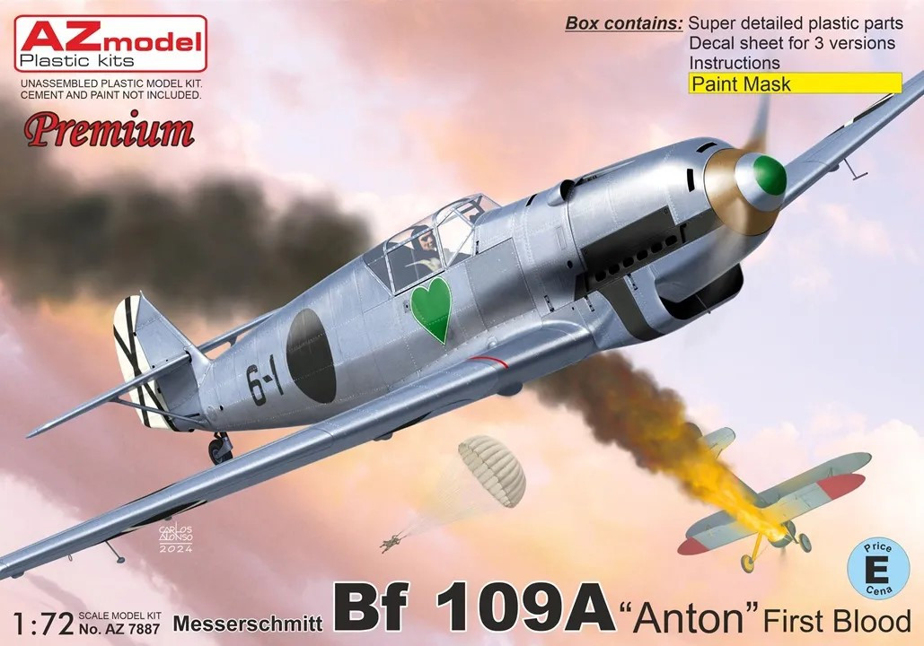 AZmodel 1:72 Messerschmitt Bf 109A ″Anton″ First Blood (Premium) AZ7887