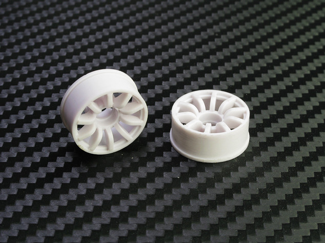 PN Racing Mini-Z 2WD Machine Cut 10 Spoke Front Wheel F0 (White)